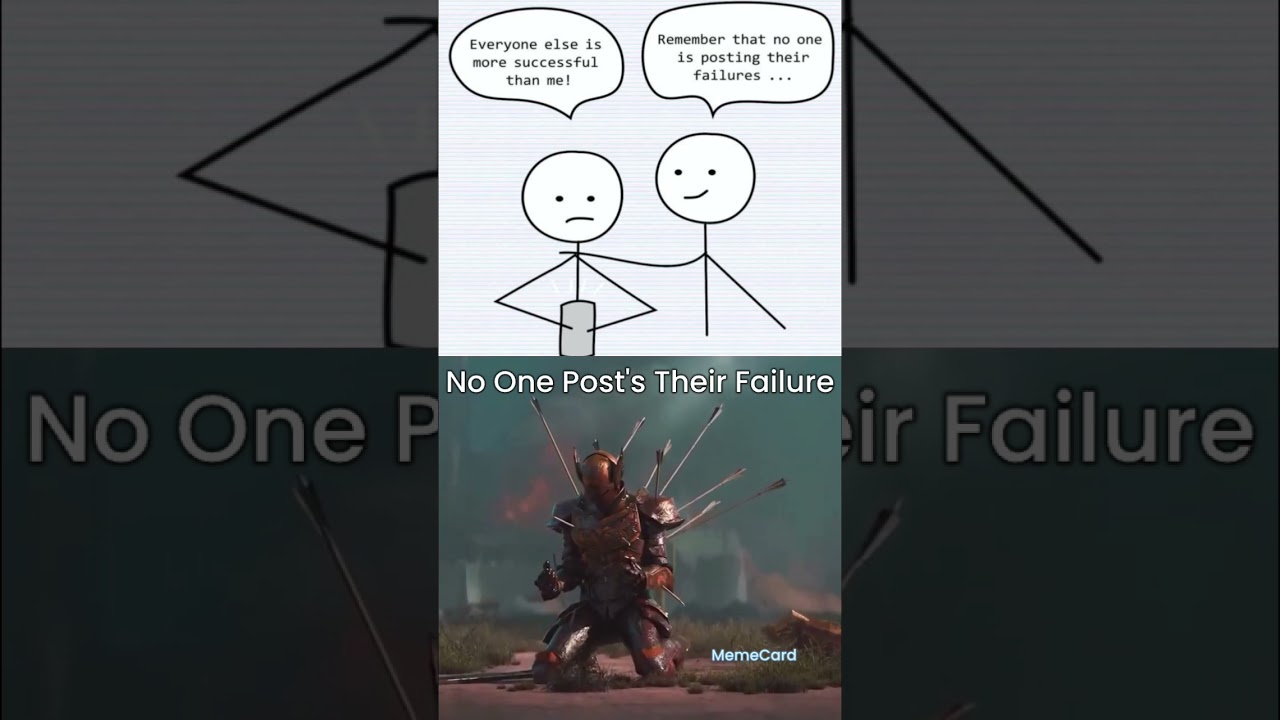 No one posts their failures