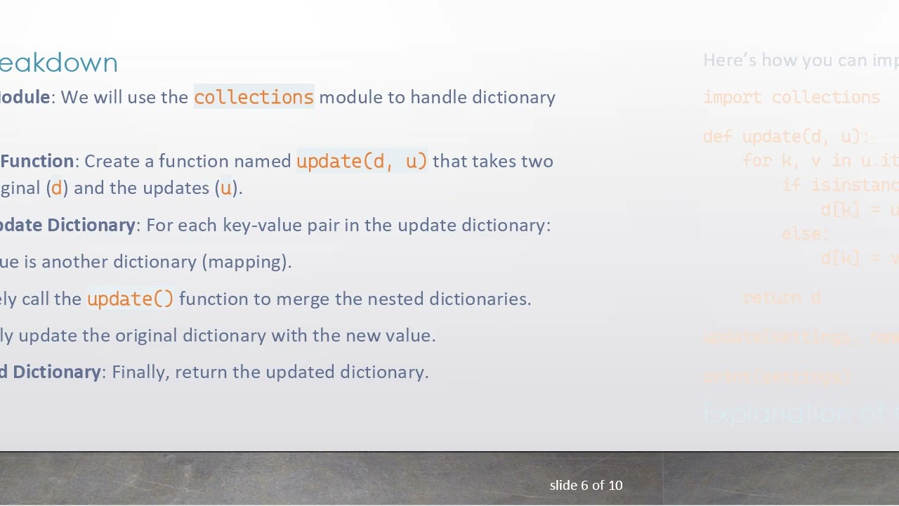 How to Update a Python Dictionary with Multiple Sub-Values Efficiently