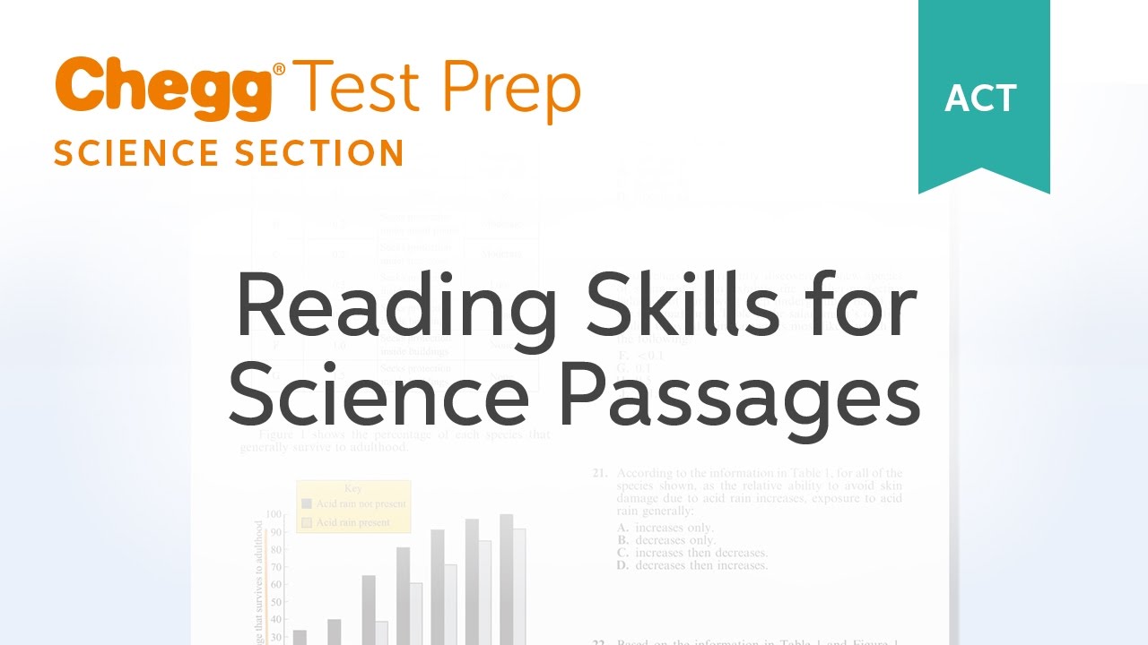 Reading Skills for ACT Science Passages - Chegg Test Prep