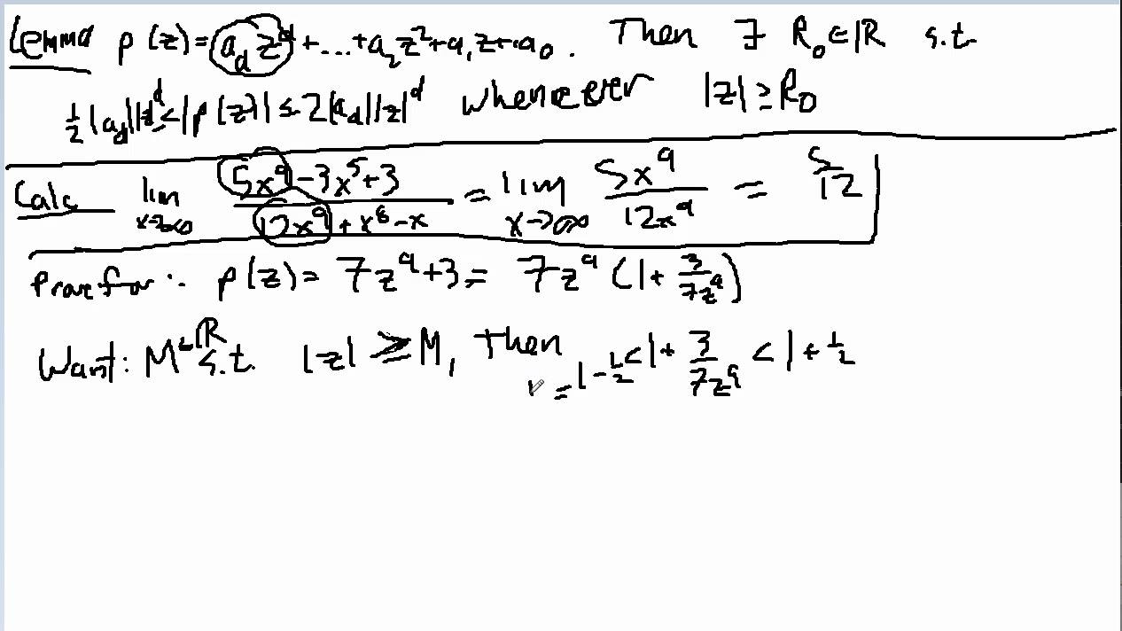 Complex Polynomials:  Bounding Polynomials