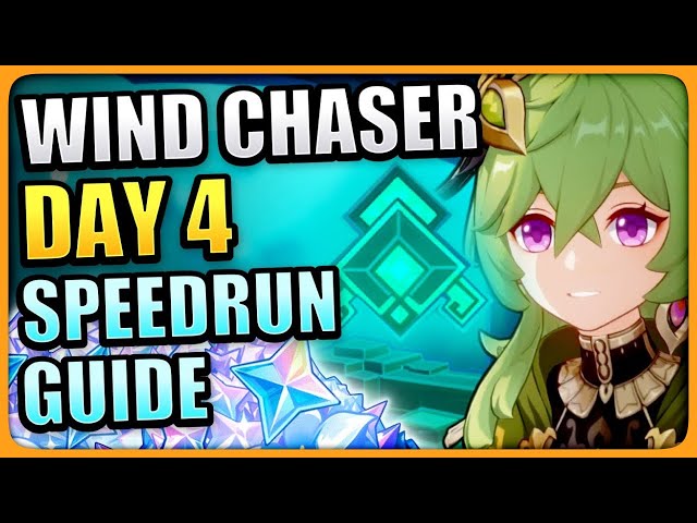 Genshin Impact Wind Chaser event speedrun guide for Day 4