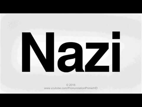 How To Pronounce Nazi | Pronunciation Primer HD