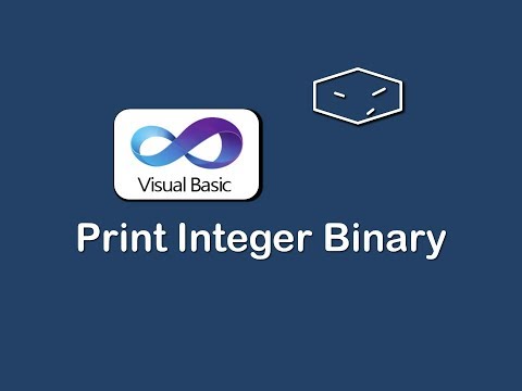 Learn print integer binary in vb net - Mind Luster