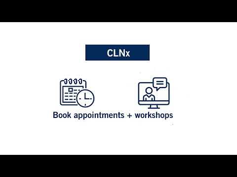 Using the CLNx: Booking an appointment – University of Toronto