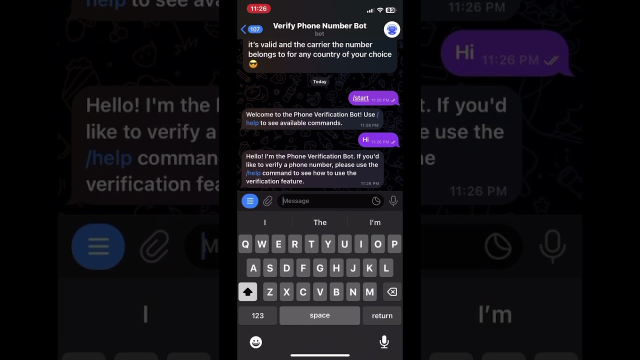 Telegram Bot for phone number verification ✅ #telegrambot #phoneverification #chatbot