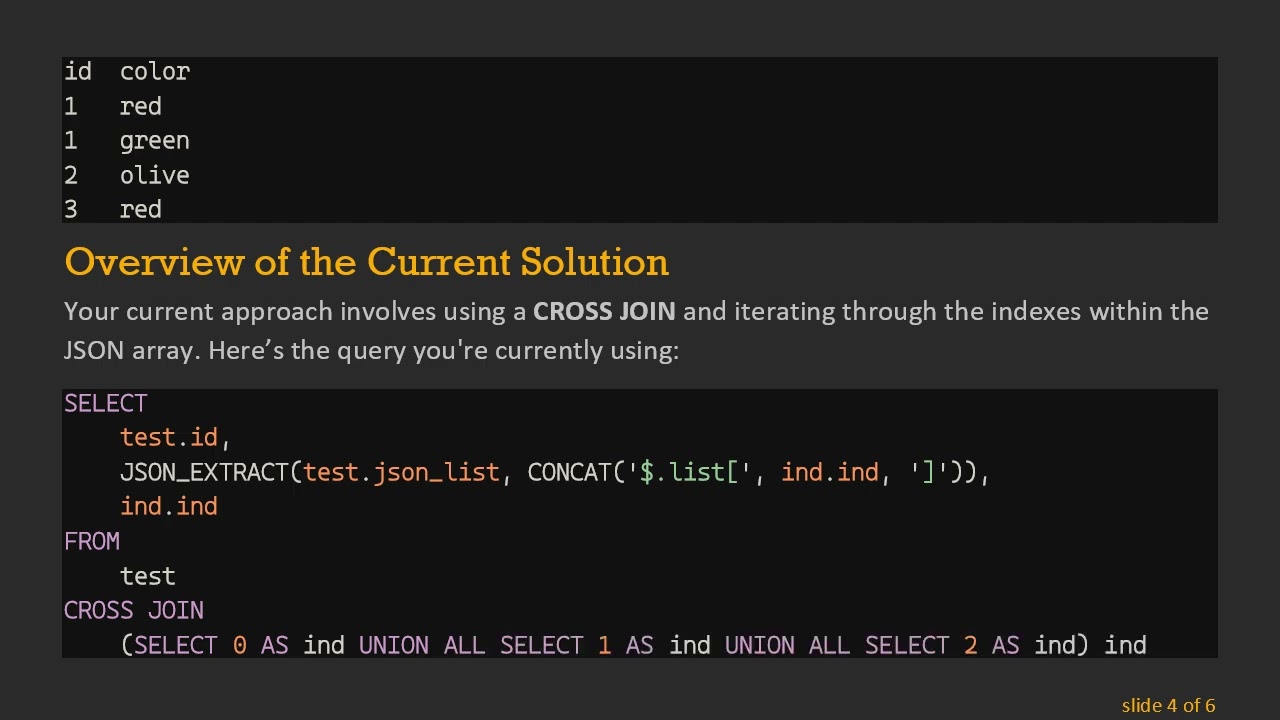 Selecting JSON Objects from a MySQL JSON Array Using Conditions