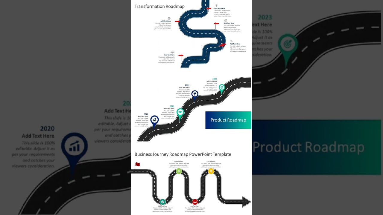 Top Roadmap designs which makes your Presentation World Class | Kridha Graphics