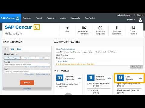 Working with Expense Assistant SAP Concur