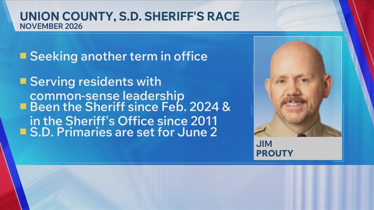 Jim Prouty to seek Another Term as Union County S.D. Sheriff