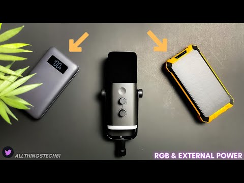 FIFINE AM8 - RGB Light From An External Power bank🤔