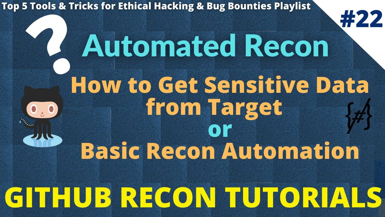 #22 Automated recon | How to Get Sensitive Data from Target | Basic Recon Automation
