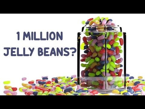 What Does 1 Million Jelly Beans Look Like? | 1 to 1,000,000 for Kids