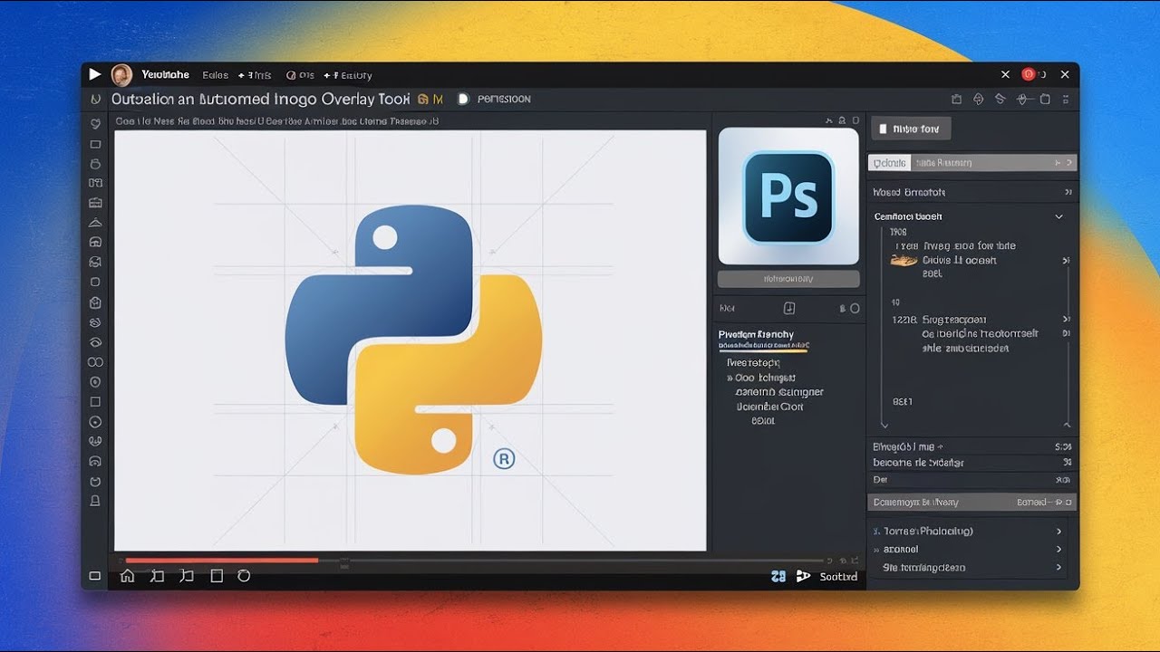Automated Image Logo Overlay Tool with Python Photoshop Logo Automation  GUI Application Tutorial