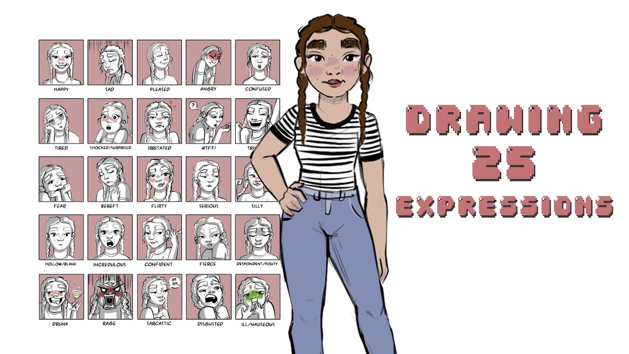 25 Expressions Drawing Challenge