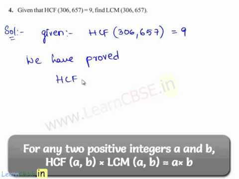 Algebra | Relation between LCM, HCF and Product of two numbers