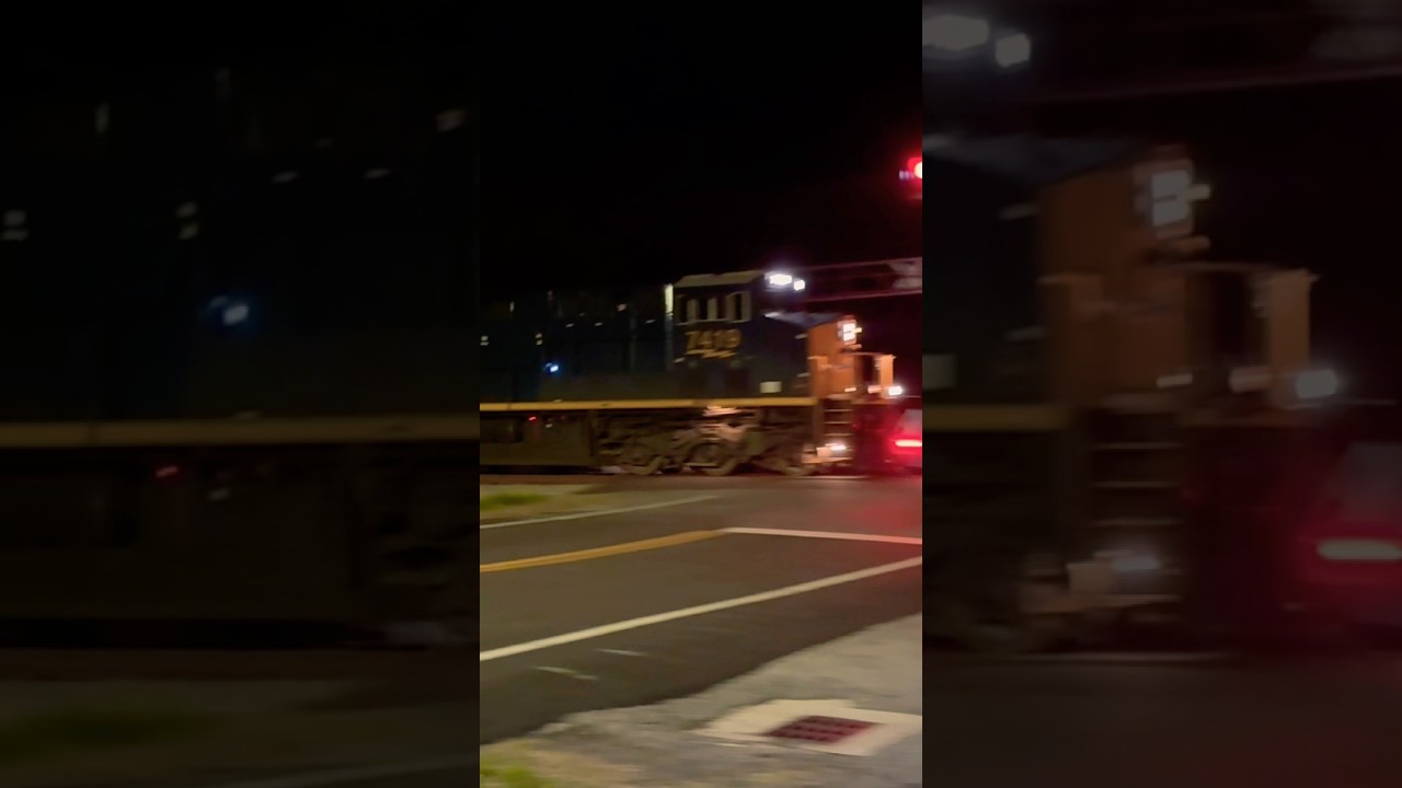 CSXT 7419 leads solo on CSX M209-20 with an awesome NF K5LA on 02/22/2026 #Shorts #train