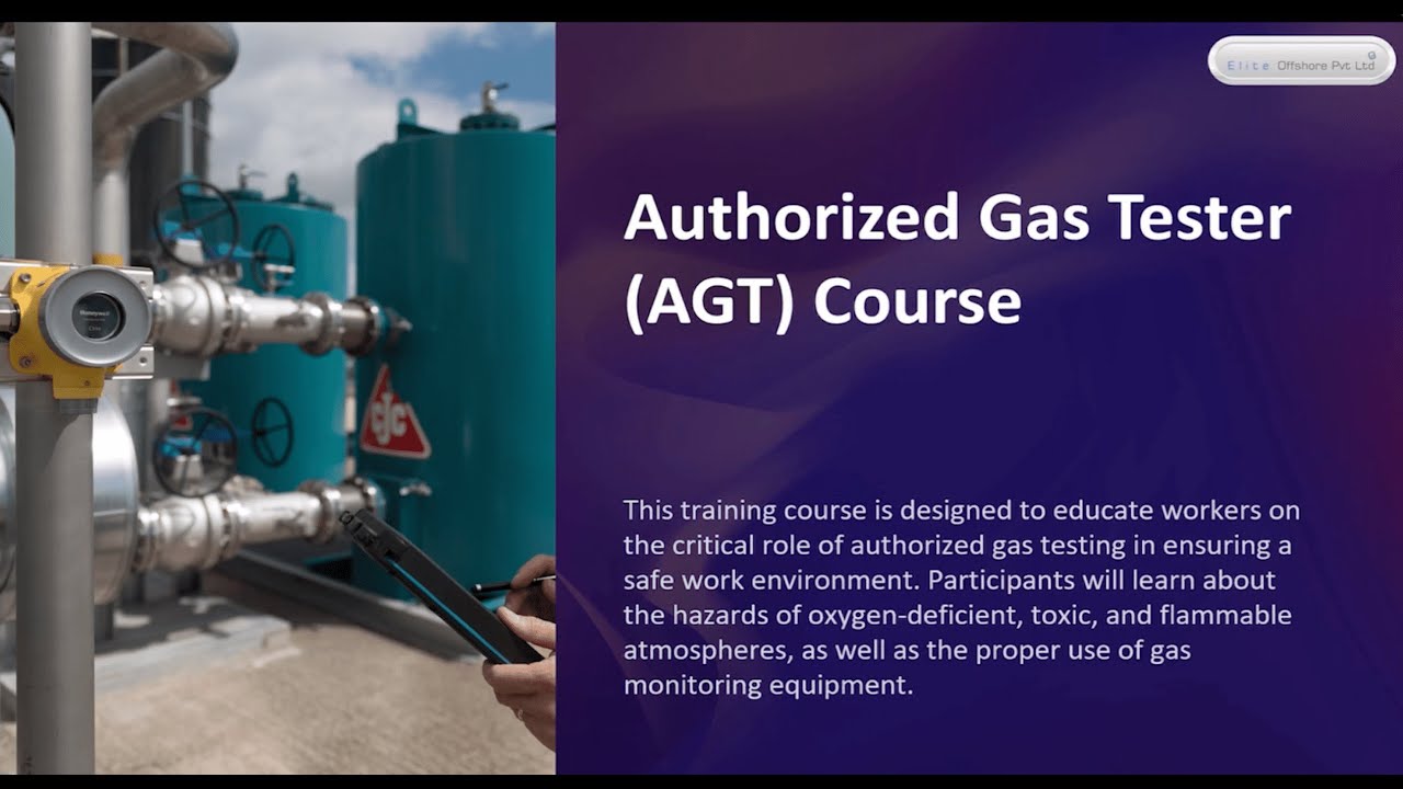 Authorised Gas Tester (AGT) training and certification by Elite Offshore