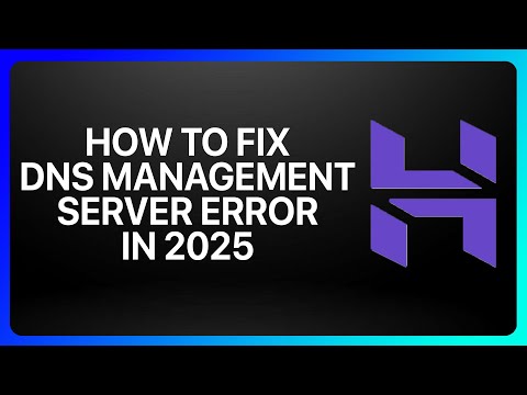 How To Fix Hostinger DNS Management Server Error in 2025! Tutorial