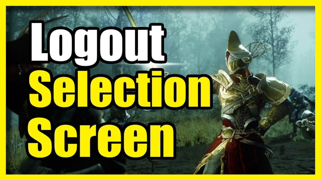 How to Logout to the Character Selection Screen to Change Servers in New World Aeternum PS5 or Xbox