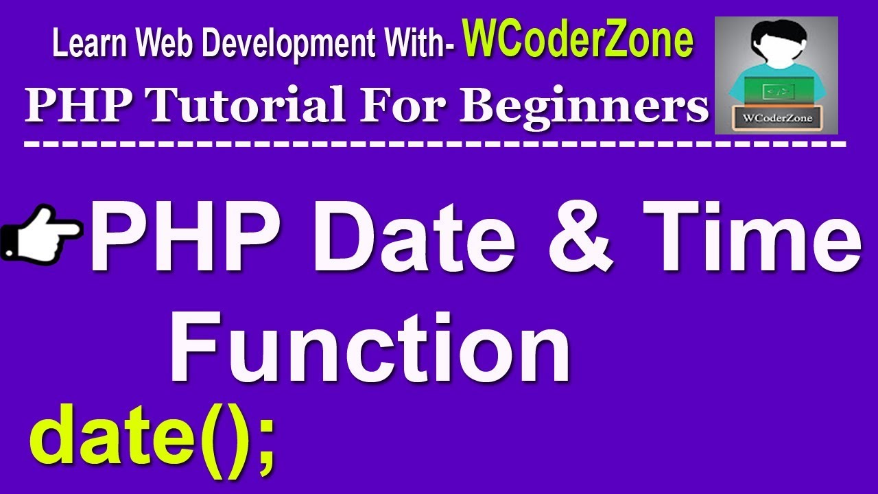 php date and time function - English Tutorial