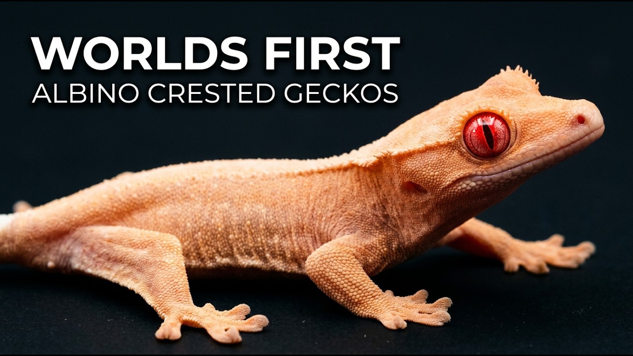 Albino Crested Geckos! 1 in a MILLION Chance !