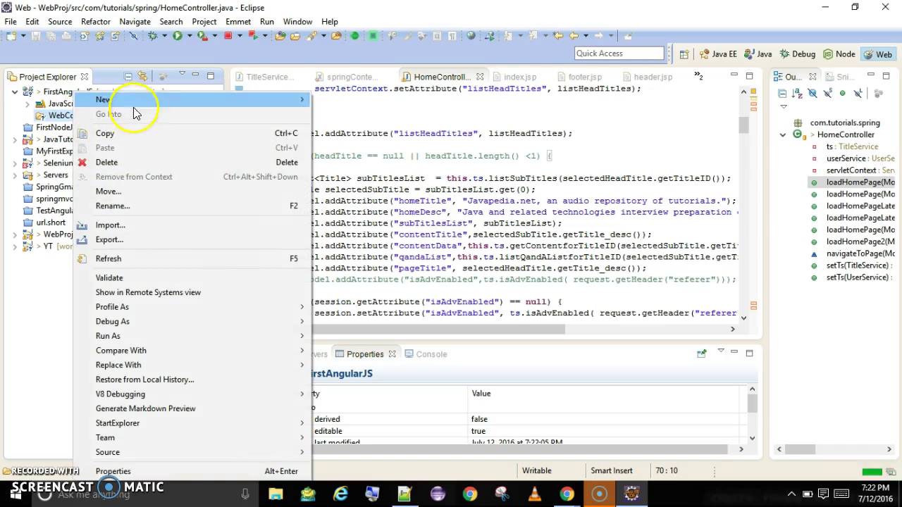 AngularJS eclipse plugin & Hello world example