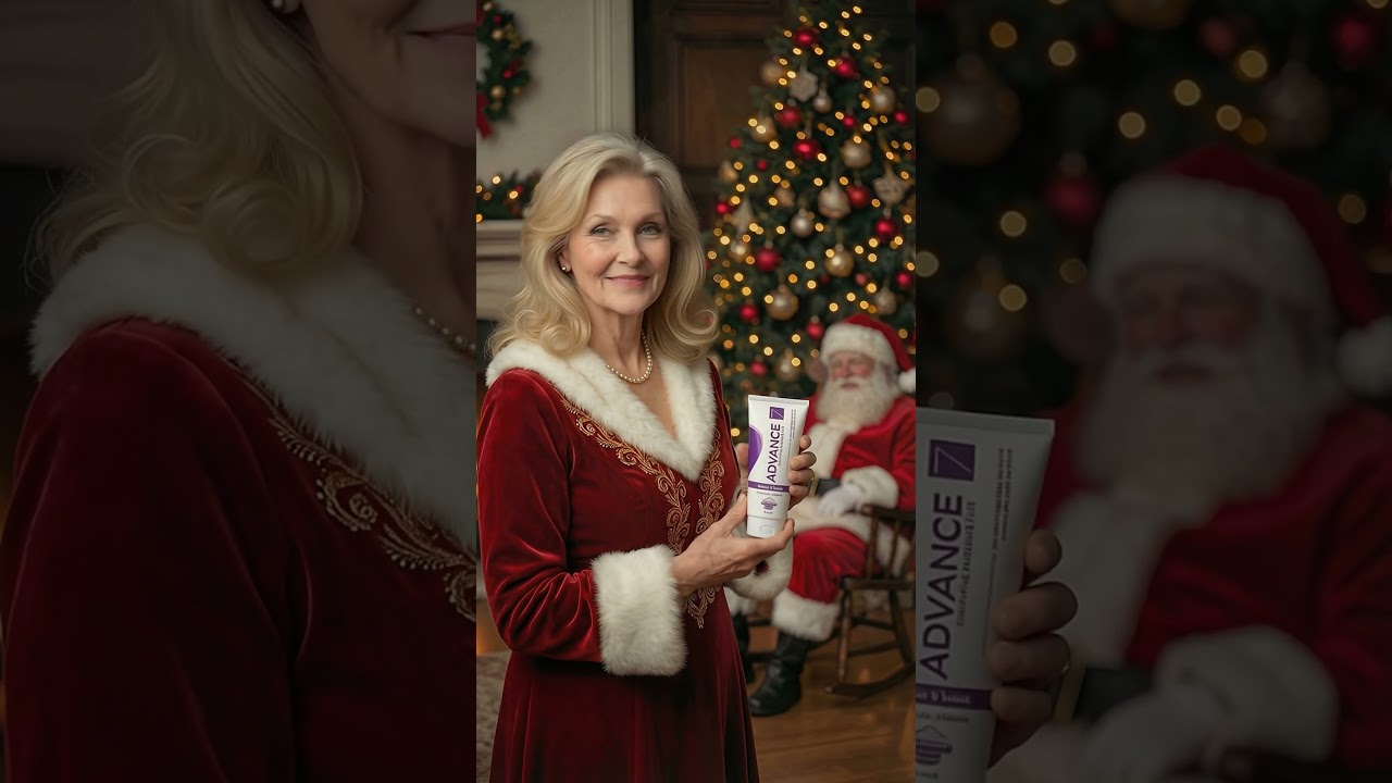Even Santa uses Advance 7 natural pain relieving gel!