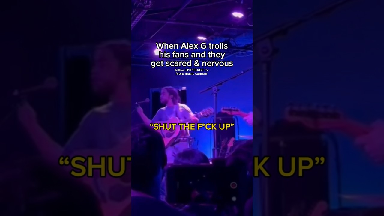 Alex G was very upset 😡 #indiemusic #concert #alexg #music