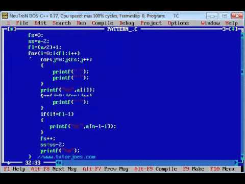 Learn Print Name as X Pattern Using C Program Loop Statement In Tamil Part 2 - Mind Luster