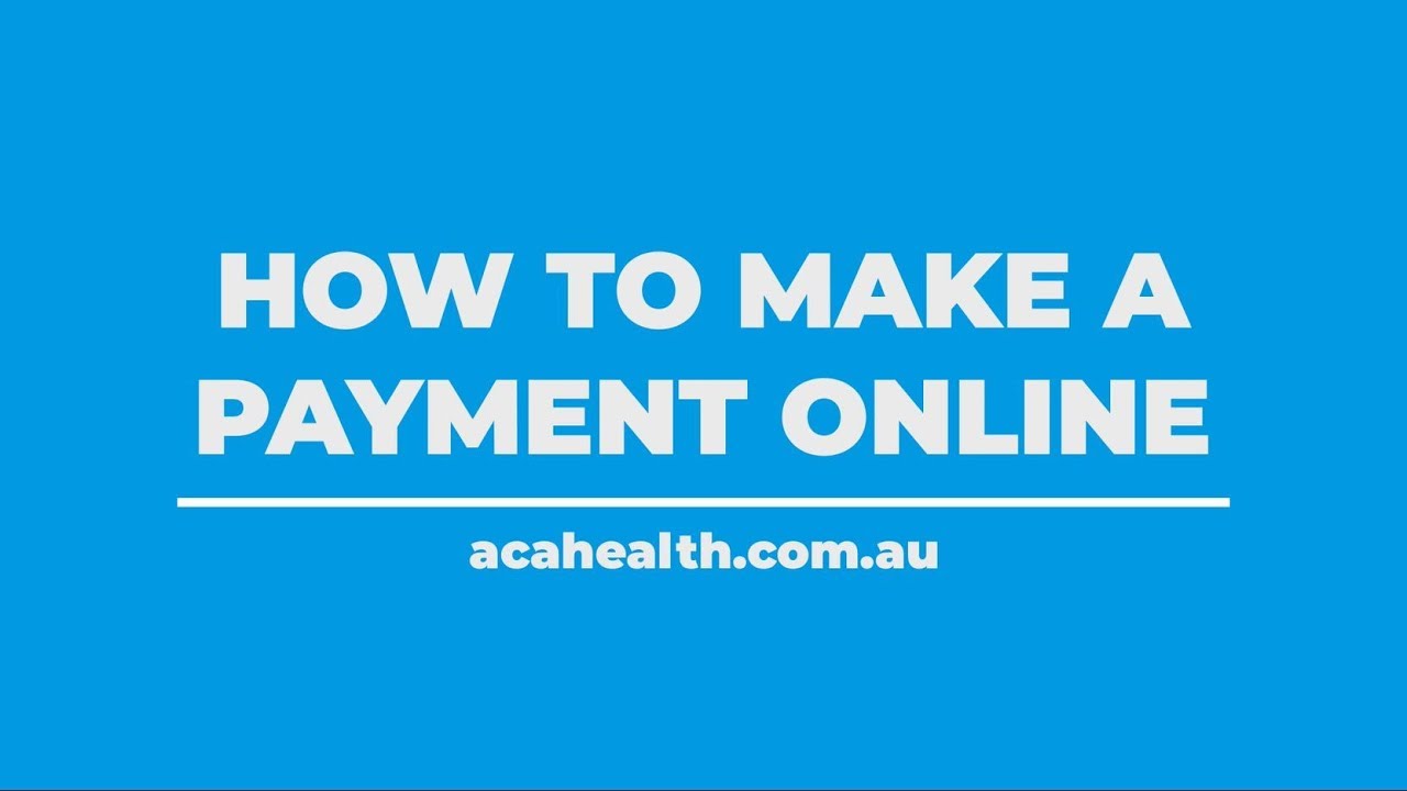 How To Make A Payment Online