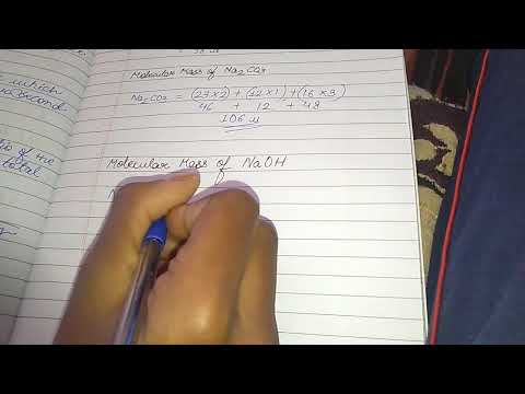 Molecular mass of NaOH