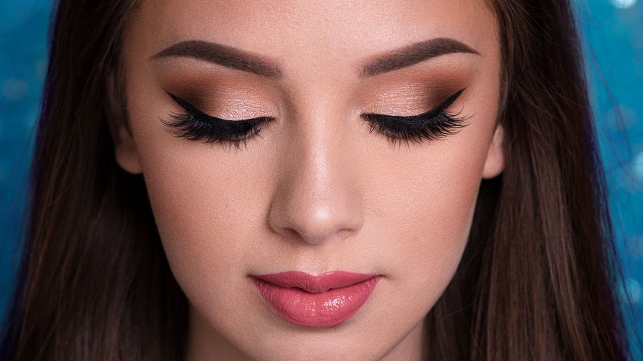 PROM Makeup Tutorial   EASY GLAM   YouTube