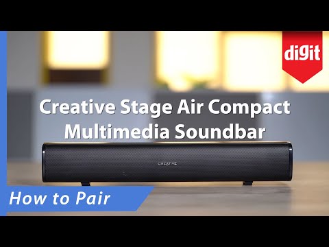 Creative Stage Air Compact Multimedia Soundbar How to Pair