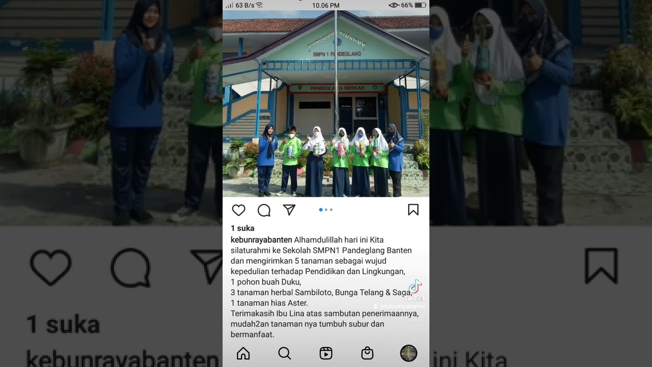 Adiwiyata Penghijauan untuk Sekolah SMPN1 Pandeglang Banten