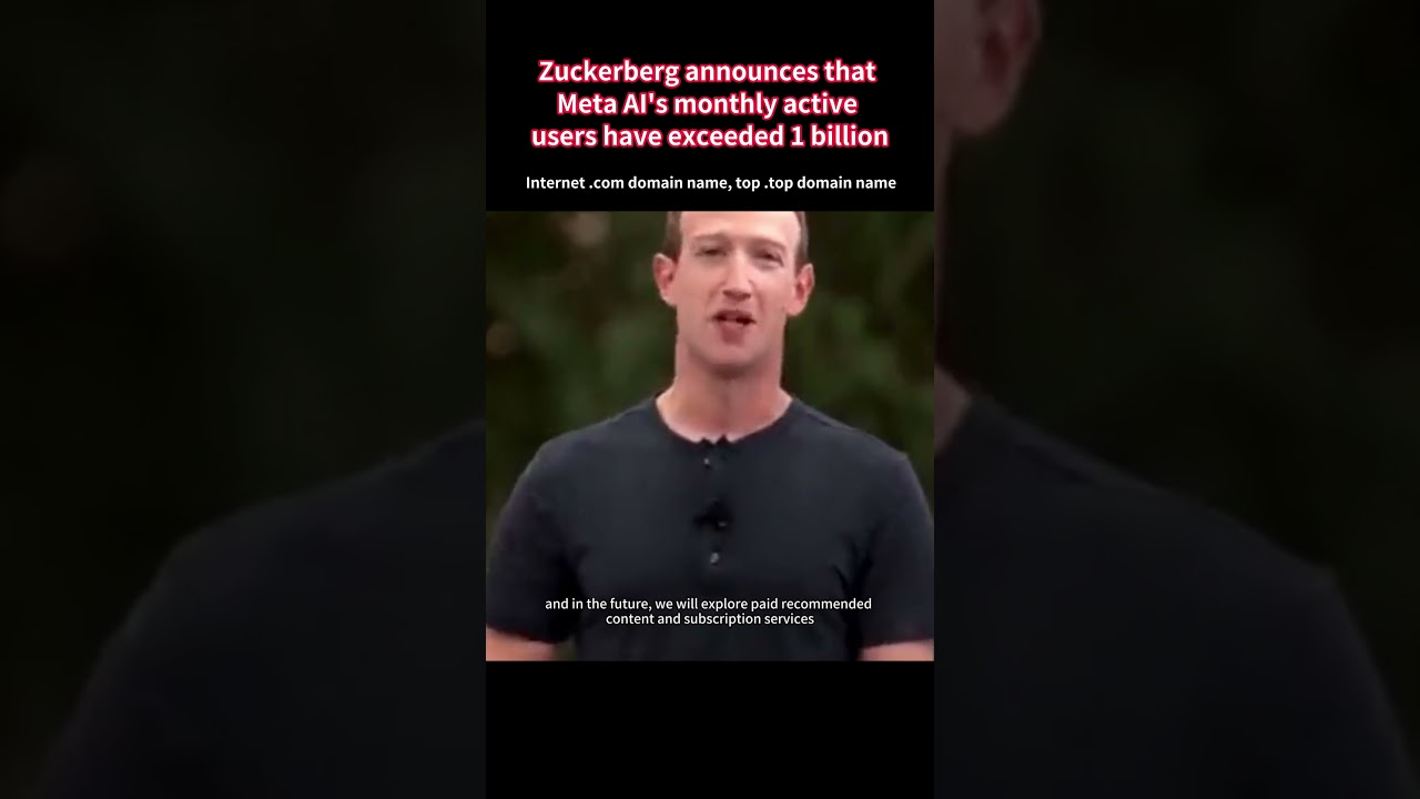 #Zuckerberg announces that #Meta #AI's monthly active users have exceeded 1 billion。#Musk #ChatGPT