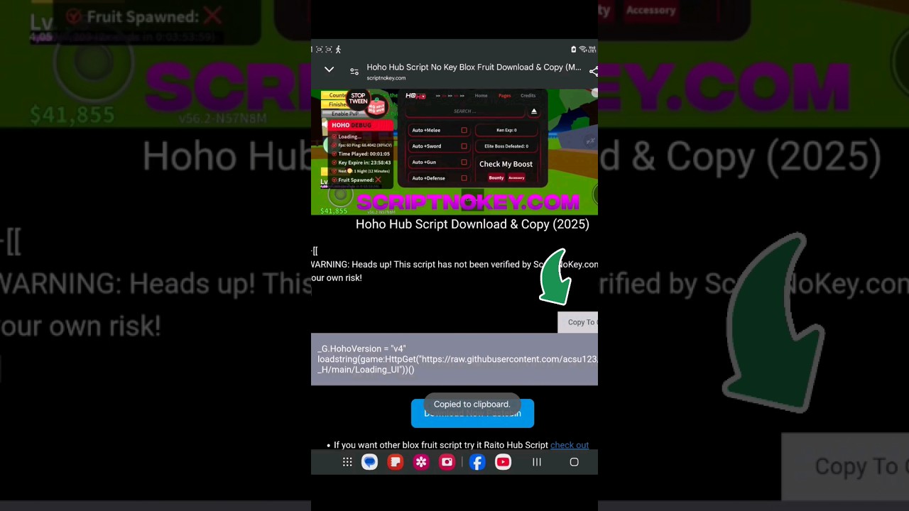how to copy scriptnokey.com  hoho hub scriprt no key blox fruit download copy