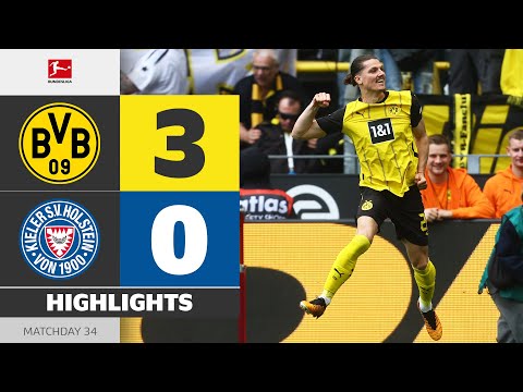 Champions-League! | BORUSSIA DORTMUND - HOLSTEIN KIEL | Highlights | Matchday 34 – Bundesliga 24/25