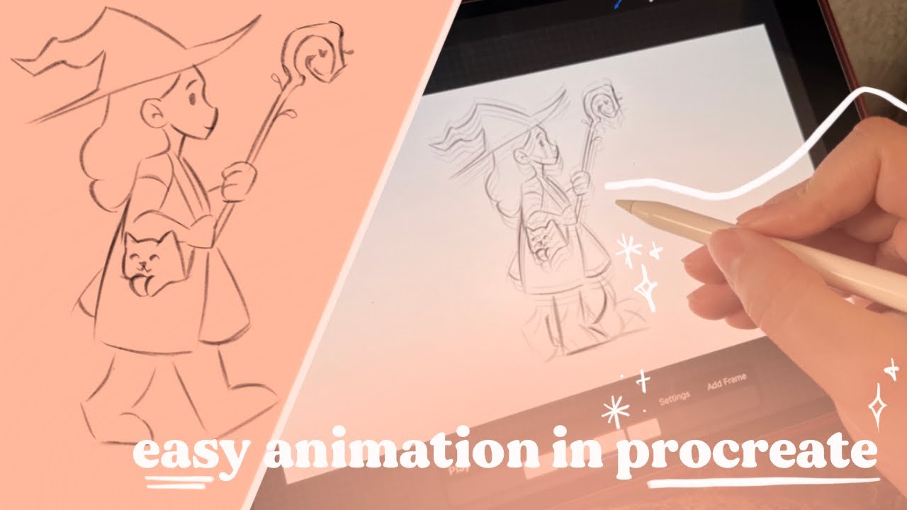 HOW TO USE PROCREATE FOR ANIMATION | animating in procreate step-by-step