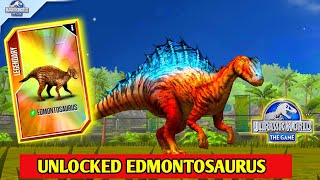 UNLOCKED EDMONTOSAURUS LEVEL 4O TOURNAMENT | JURASSIC WORLD THE GAME