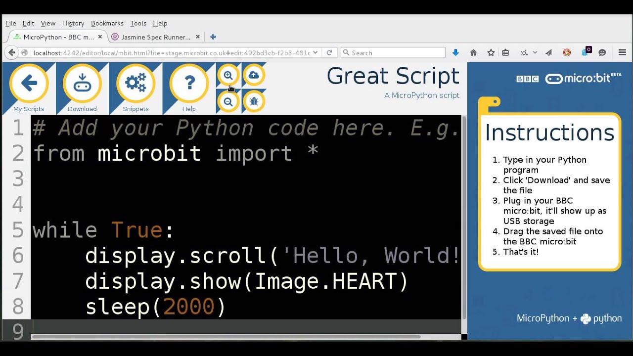 Functionally Complete Python Editor for TouchDevelop (v0.9)