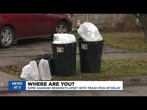 Some Saginaw residents upset with trash pick-up delay