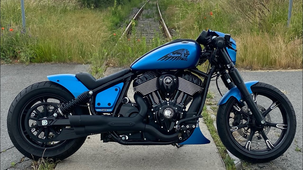 Best Indian Chief Dark Horse - Custom Drag Chief - Exhaust Sound & Walk Around