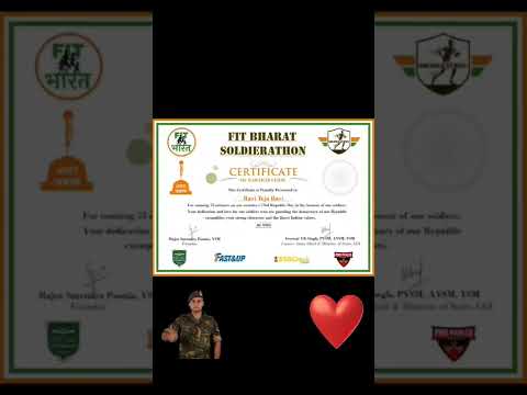Certificate with signature of General VK Singh(PVSM, AVSM, YSM), Former COAS😍 & Minister of State🇮🇳