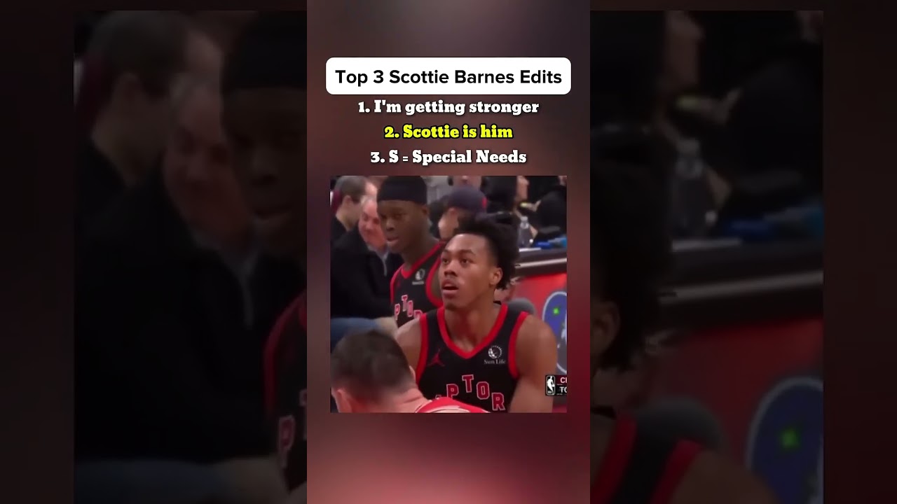 Top 3 Funniest Scottie Barnes Edits 😂 #nba #basketball #scottiebarnes