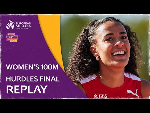 KAMBUNDJI DOMINATES Women's 100m Hurdles Final - European U20 Championships Tallinn 2021