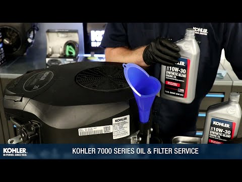 KOHLER 7000 OIL CHANGE