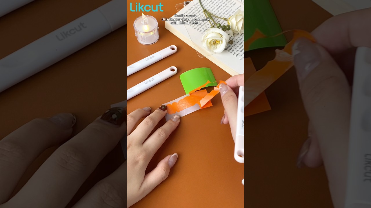 DIY Easter bookmarks🥕✨ #likcut #diy #crafts #diycrafts #vinyl #handamde #easter #cricut #bookmark