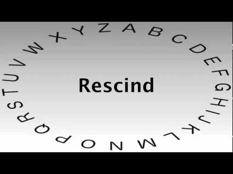SAT Vocabulary Words and Definitions — Rescind