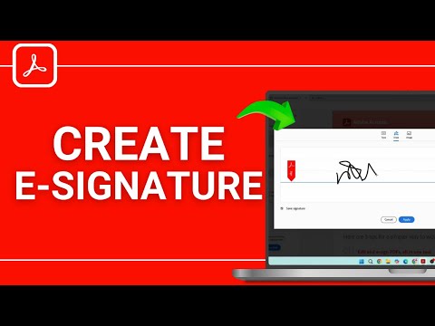 How To Create E-Signature In Adobe Acrobat