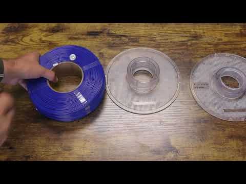 Swapping new filament on the Bambu Lab spools